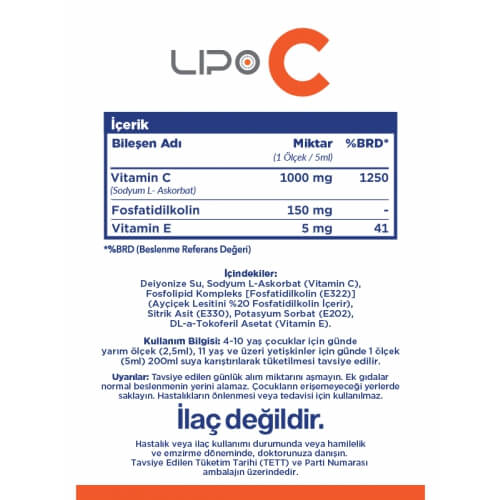 Lipo C Vitamini - Holistic Medical Academy